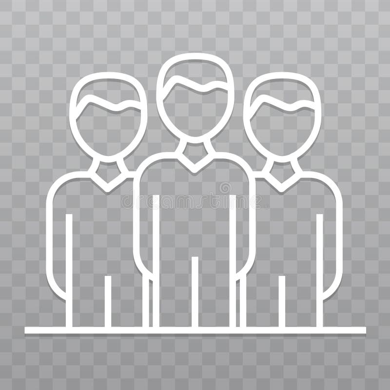 Leader Business People Icons in Thin Line Style and Flat Design. Stock ...