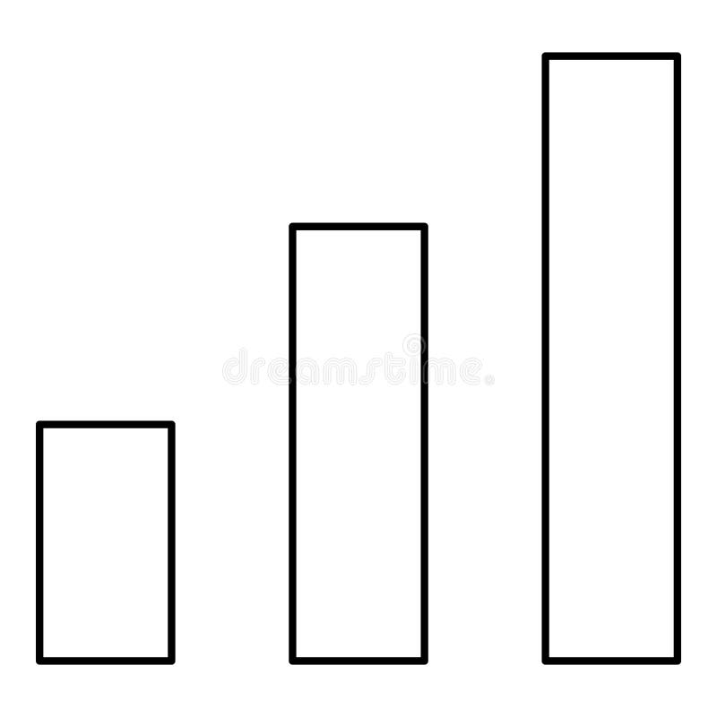 Thin line graphic chart stock vector. Illustration of vector - 258053371