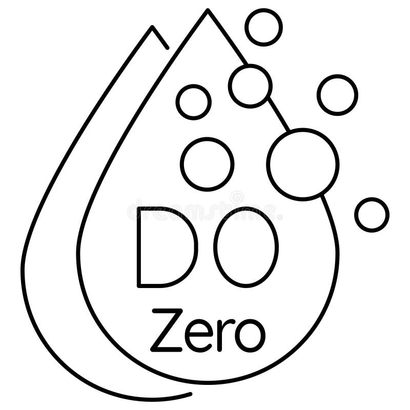 Dissolved Oxygen DO Mg L Icon for Measuring Water Quality. Simple ...