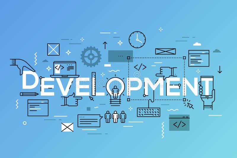 Front End. Software Development. Programming Code. Vector Illustration. Stock Vector ...