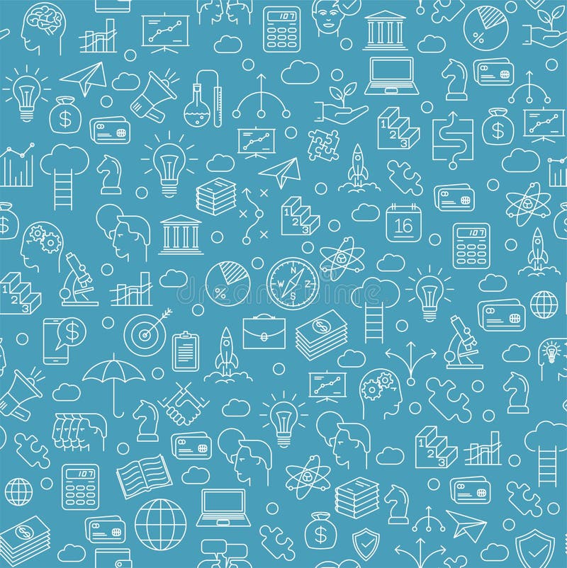 Thin Line Business Office White Seamless Pattern Stock Illustrations ... Thin Line Business Office White Seamless Pattern Stock Illustrations ...
