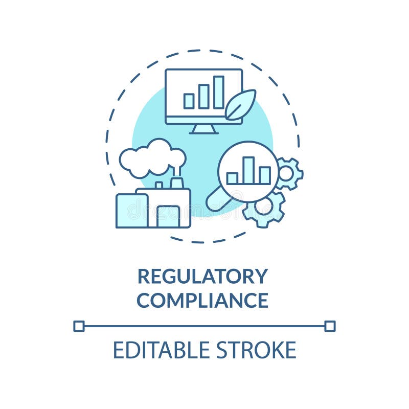 Regulatory Compliance Black Glyph Icon Stock Vector - Illustration of ...