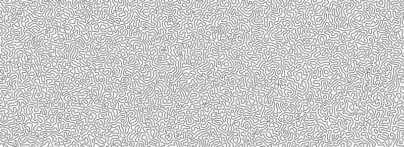 Thin Lines Texture. Abstract Turing Ornament Halftone Reaction Diffusion Psychedelic Background ...