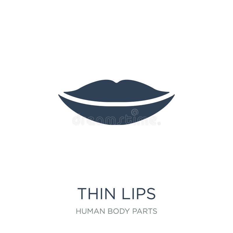 Thin Lips Icon. Trendy Modern Flat Linear Vector Thin Lips Icon Stock ...