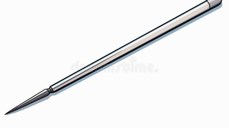 Thin Long Thick Short Needle Drawing Vector Stock Vector - Illustration ...
