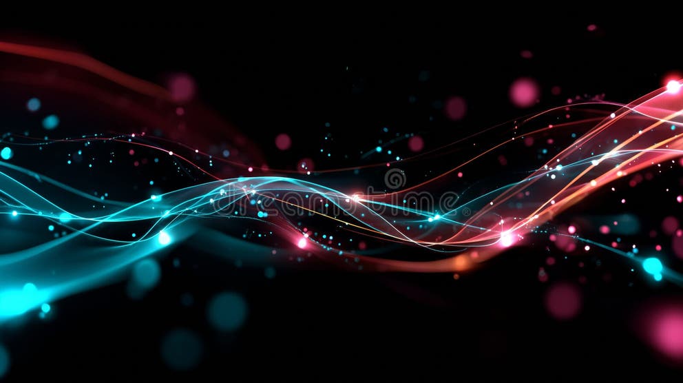 Thin Luminous Lines Create an Abstract Backdrop for Creative Projects ...