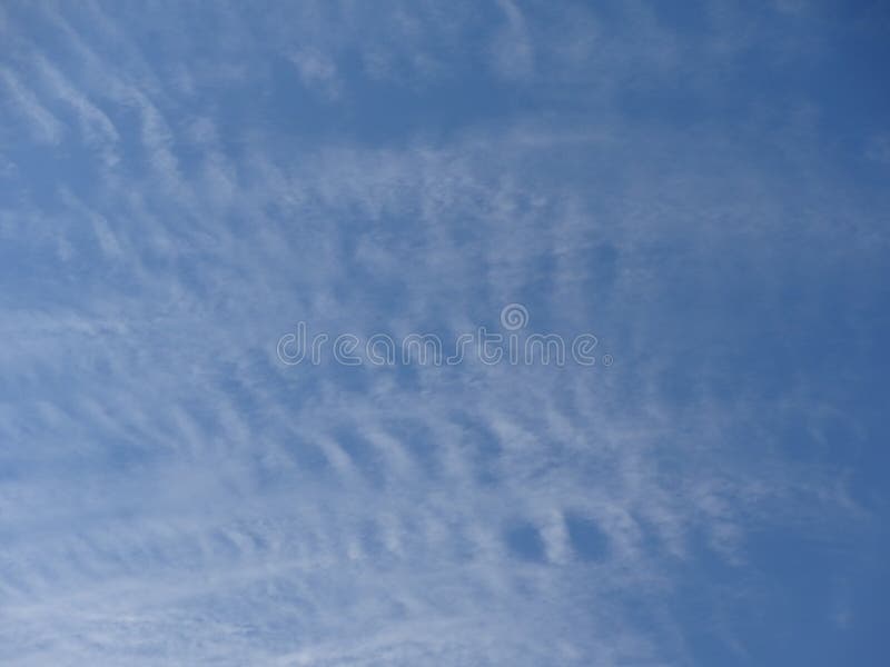 Many Rows of Clouds in the Sky Stock Photo - Image of atmosphere ...