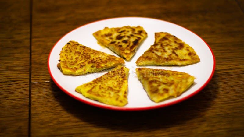 Thin Pancakes on a Flat Plate Stock Photo - Image of product, blood ...