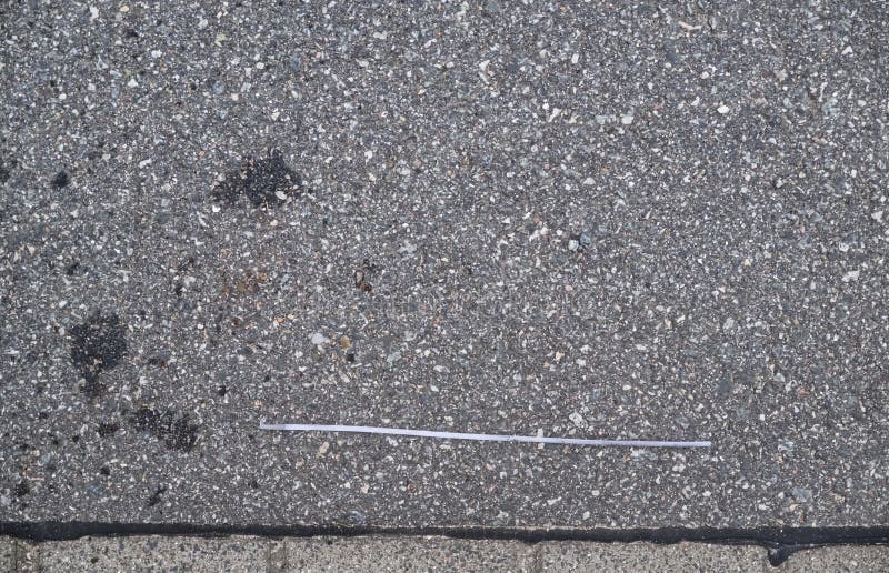 Thin Piece of Plastic on Asphalt Surface Stock Photo - Image of avenue ...
