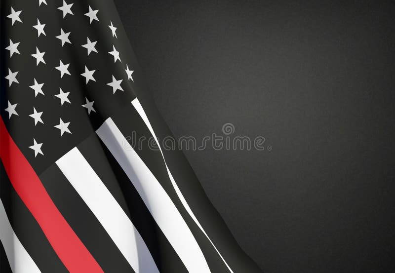 Thin Red Line stock illustration. Illustration of freedom - 270638438