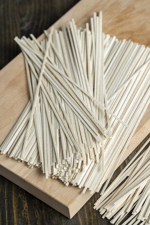 Thin Rice Flour Noodles on the Table, Close Up Stock Photo - Image of ...