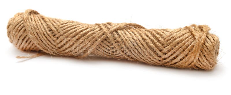 Thin rope made of jute stock image. Image of fiber, cotton - 213900193