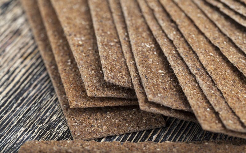 Thin Rye Bread with Coriander Stock Photo - Image of slice, food: 225652476