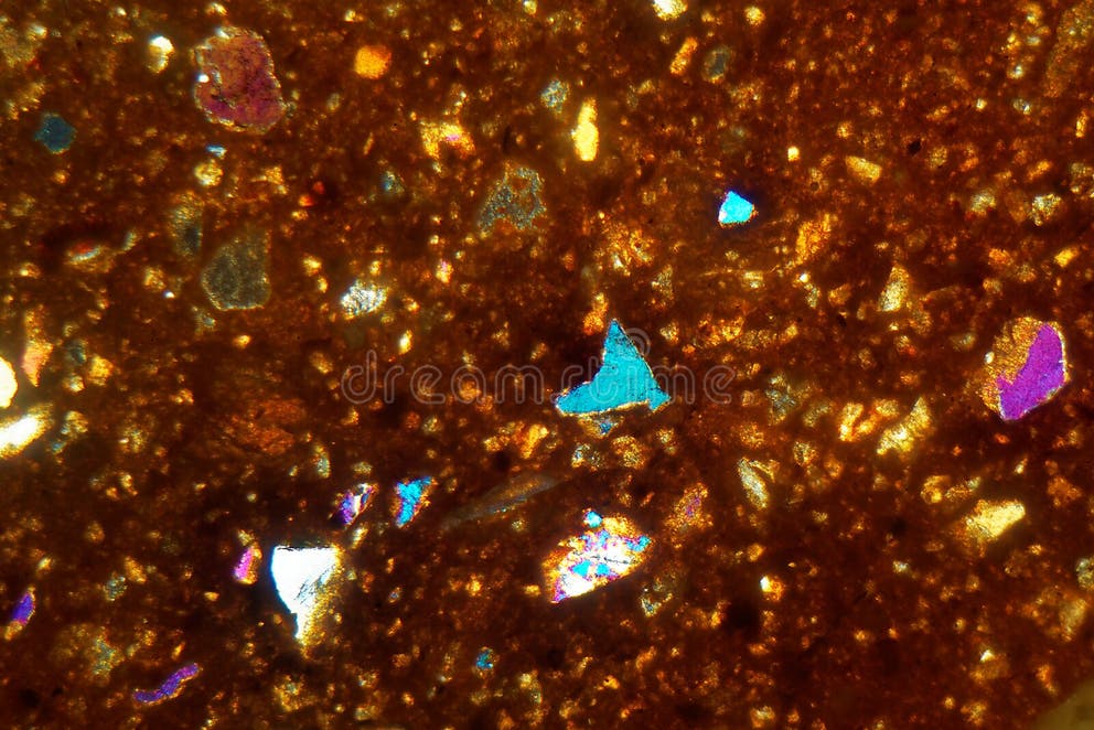 Thin Section of a Brick Under the Microscope Stock Image - Image of ...