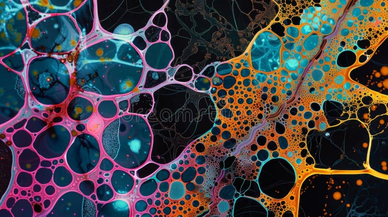 Thin Section of Lymph Node Tissue Revealing the Intricate Network of ...