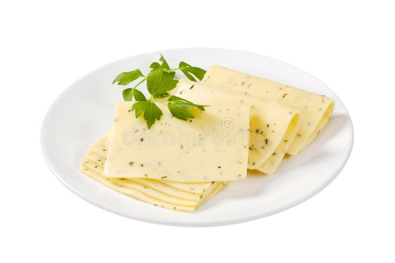 Thin sliced cheese stock image. Image of cold, white - 71634739