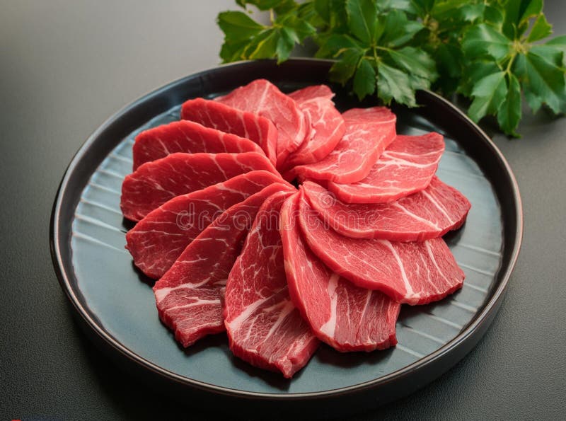 Thin Slices of Beef, Ready To Be Processed, Grilled Stir-fries or ...