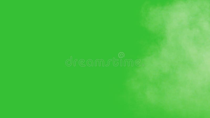 Thin Smoke Gently Drifts Across a Green Background. Perfect for ...