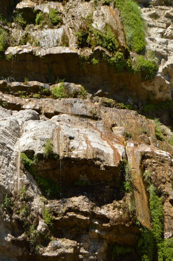 A Thin Stream of Water on the Dried Waterfall Wuchang-su, Crimea June ...