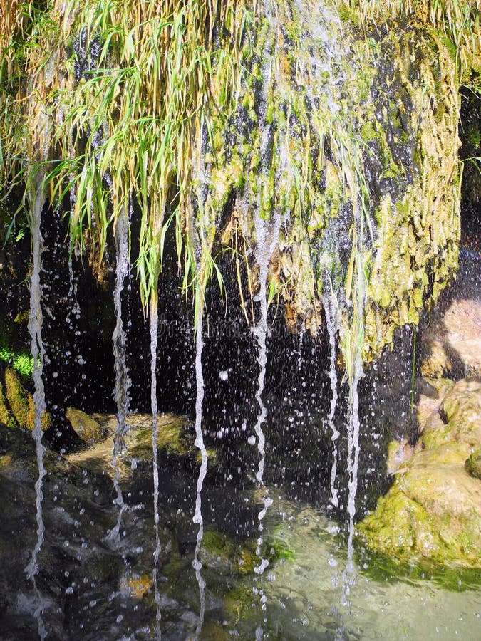 Thin stream waterfall. stock photo. Image of stream, tours - 82946362