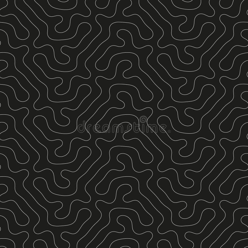 Thin Tangled Lines Seamless Pattern Vector Subtle Texture Abstract ...