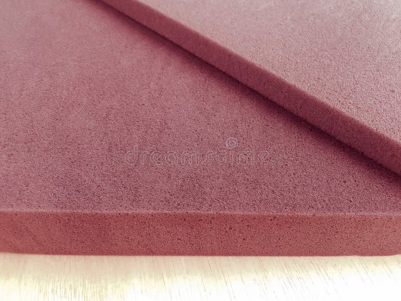 Thin and Thick Brown Sponge Foam is Stacked Stock Image - Image of foam ...