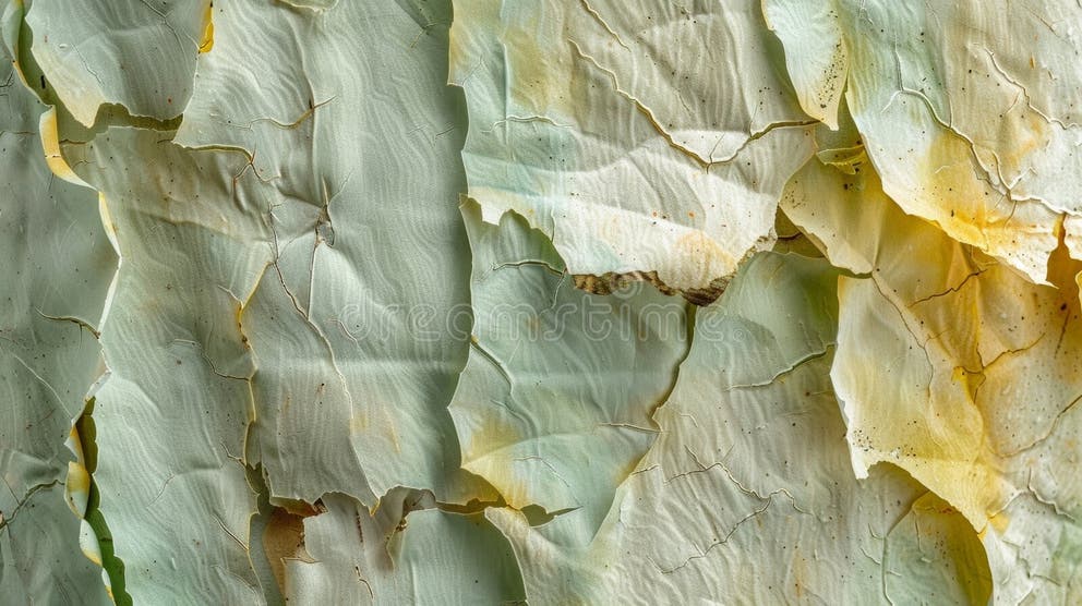 Thin Translucent Layers of Peeling Bark Creating a Delicate and Papery ...