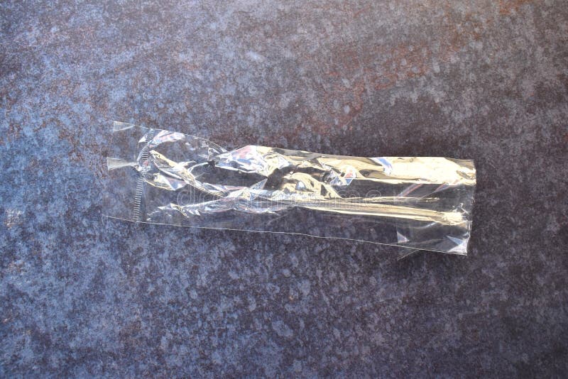 Thin Transparent Plastic Bag Isolated Stock Image - Image of empty ...