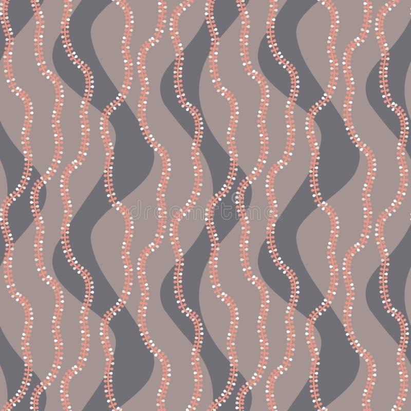 Thin Twig Gray Pink Seaweed Seamless Pattern, Cute Floral Wallpaper ...