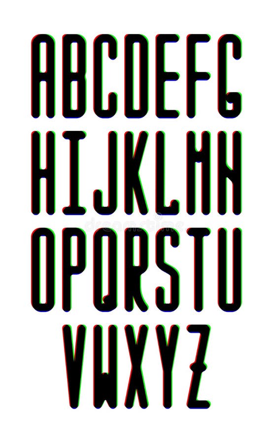 Thin Vector Monospace Sans Serif Font with Rounded Corners and R Stock ... Thin Vector Monospace Sans Serif Font with Rounded Corners and R Stock ...