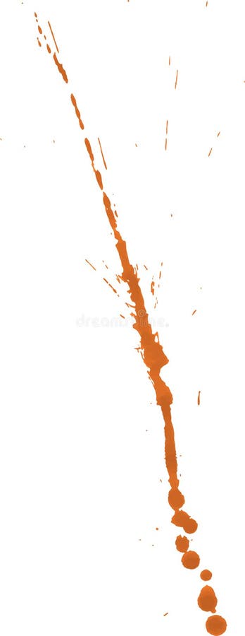 Thin Vertical Drip with Fine Particle Trail. Stock Illustration ...