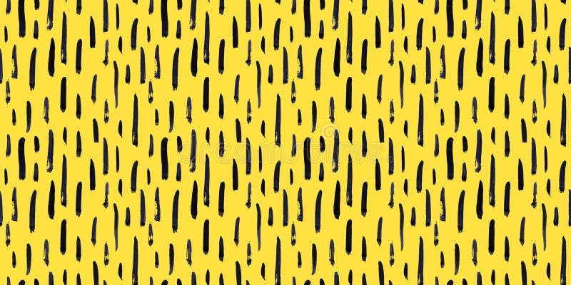 Thin Vertical Lines Pattern on Yellow Background. Hand Drawn Small ...