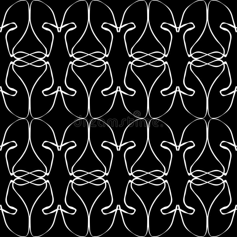 Thin White Lines Vintage Seamless Pattern Vector Illustration Stock ...