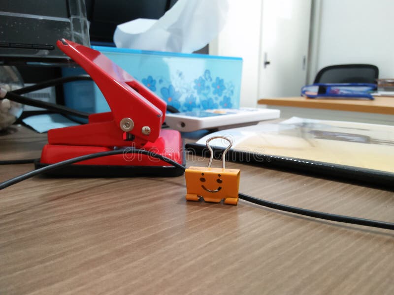 Some Work Tools in the Office Stock Image - Image of good, smiling ...