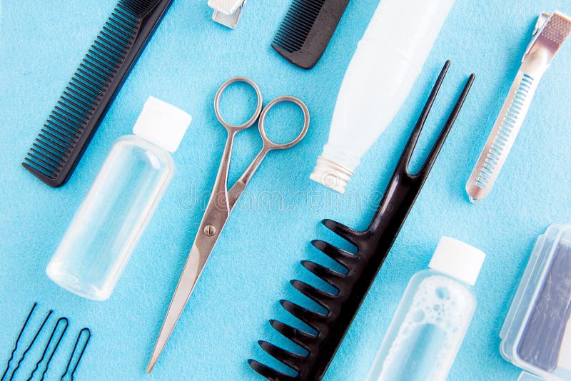 Things for barbershop stock image. Image of curler, black - 103326789