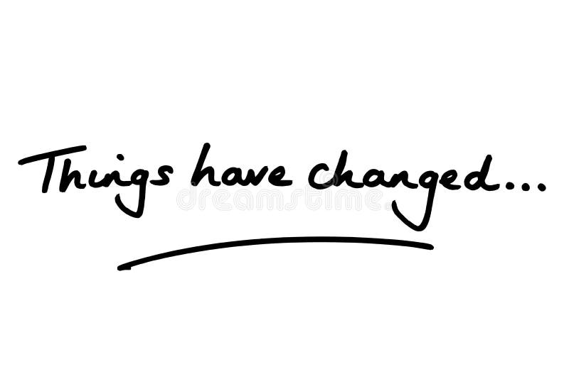Things Have Changed Stock Illustrations – 5 Things Have Changed Stock ...