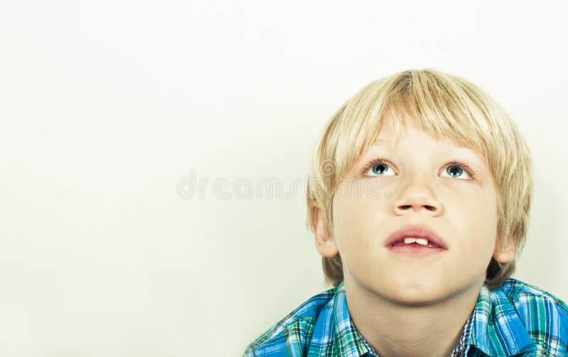 Closeup of Young Girl in Profile Stock Photo - Image of clean, isolated ...