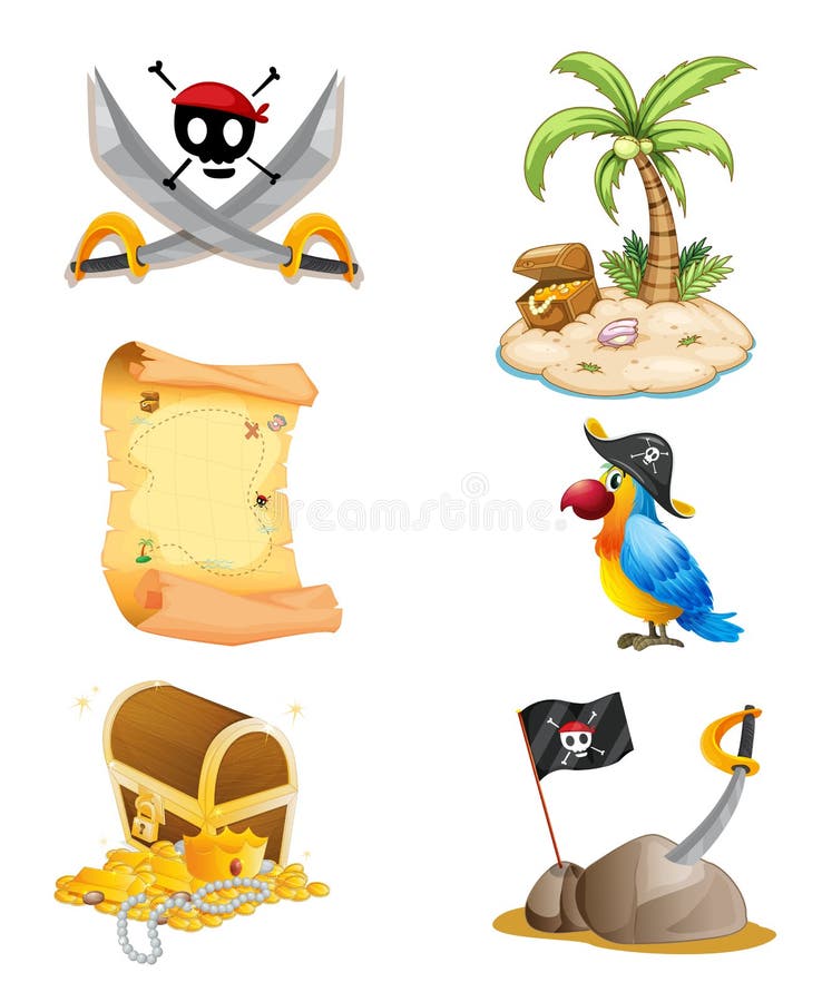 Things related to a pirate stock illustration. Illustration of sharp ...