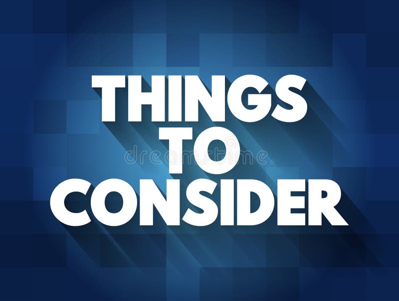 Things To Consider Stock Illustrations – 251 Things To Consider Stock ...