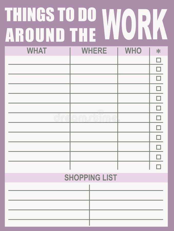 Things To Do Around Work Stock Illustrations – 7 Things To Do Around ...