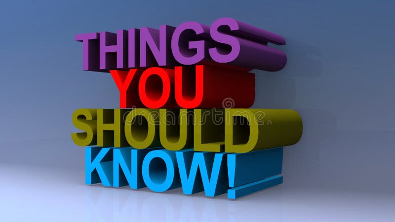 Things You Should Know on Blue Stock Illustration - Illustration of ...