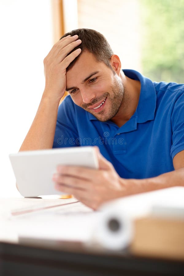 The Things Youll Find on the Internet. a Casual Young Man Looking at ...