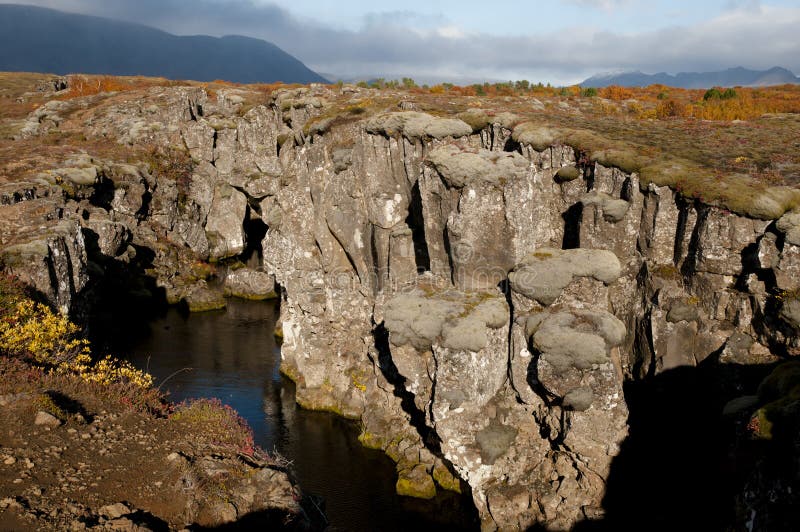 Thingvellir Rift Valley - Iceland Stock Photo - Image of crust, rocks ...