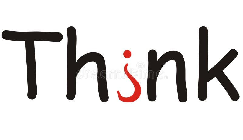 Thinking stock illustration. Illustration of text, provoking - 2676502