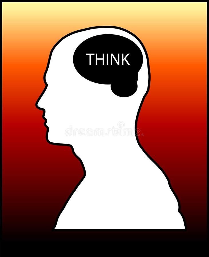 Think stock illustration. Illustration of knowledgeable - 635248