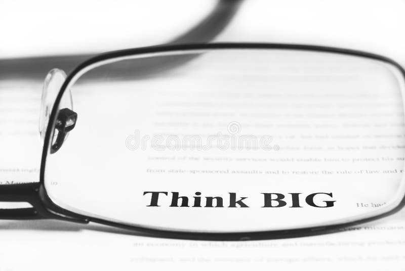 Think big stock illustration. Illustration of sales, increase - 38113431