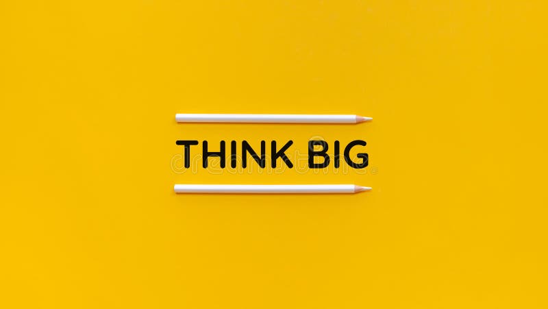 Think Big with Creativity Concepts Stock Illustration - Illustration of ...