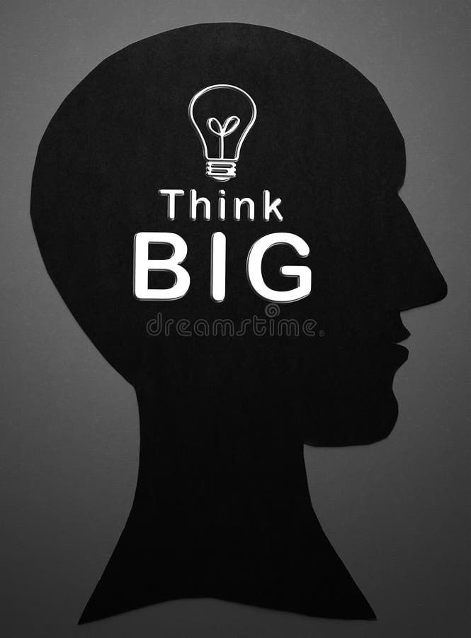 Think Big stock image. Image of achieve, energy, motivation - 40377929