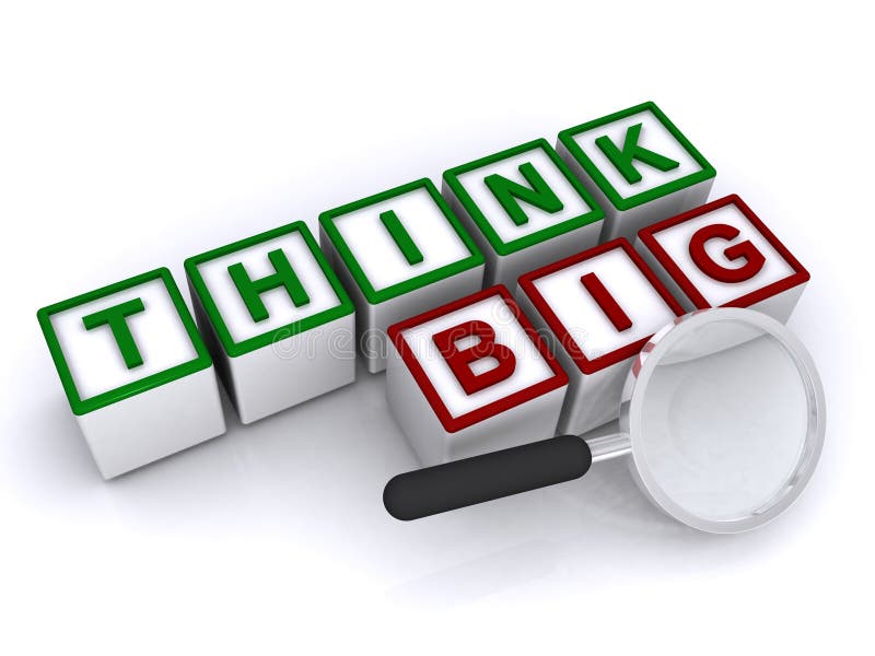 Think big stock illustration. Illustration of seeking - 50779382