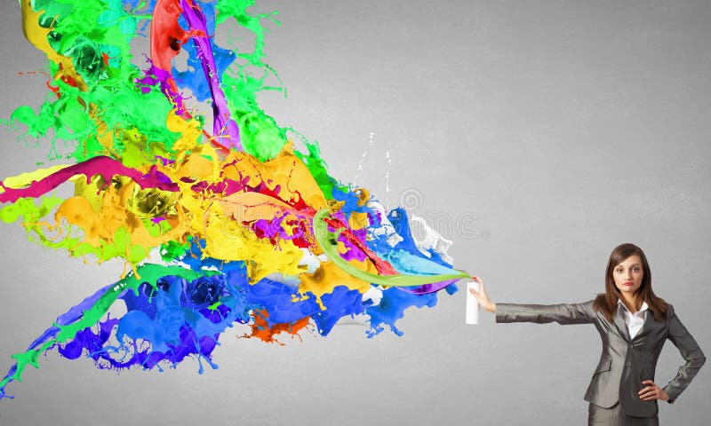 Think bright! stock photo. Image of liquid, success, create - 50513560